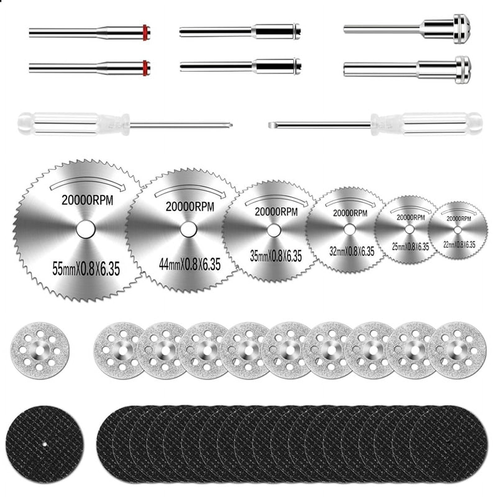 Cutting Wheel Kit for Rotary Tools, Resin Discs, and 545 Diamond Cut ...
