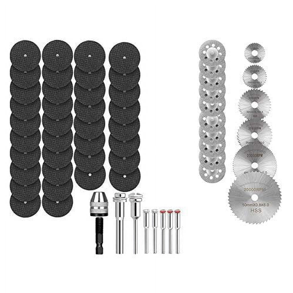Cutting Wheel Set 60 pcs for Rotary Tool Compatible Dremel HSS Circular ...