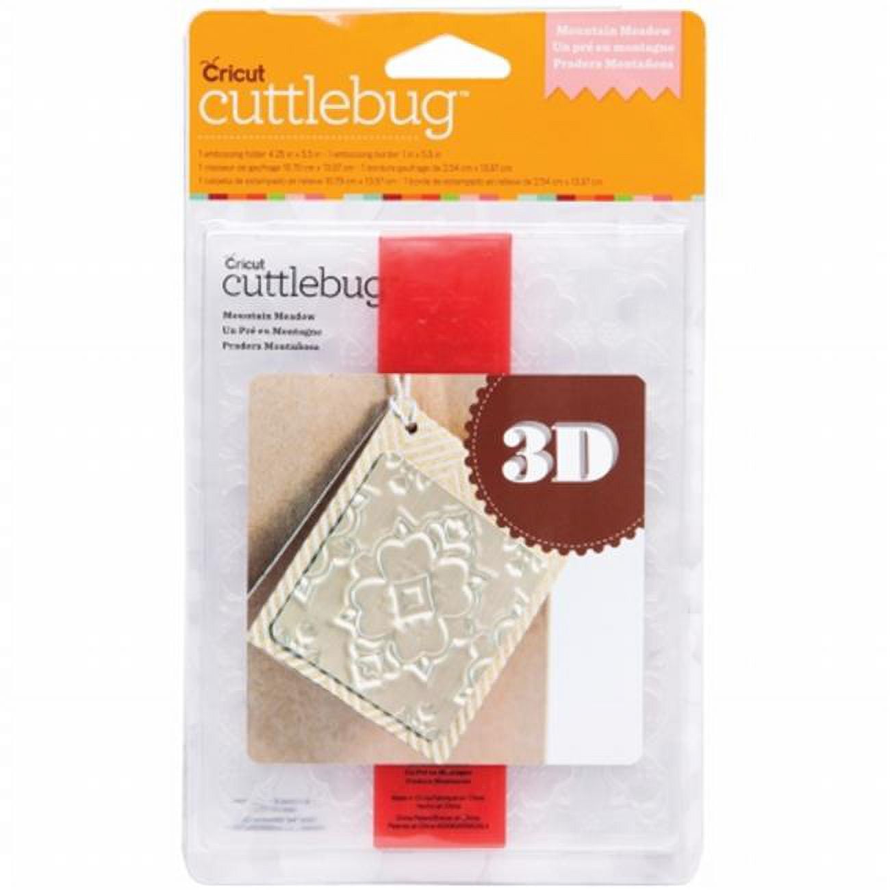 Cuttlebug 3D A2 Embossing Folder/Border Set-Mountain Meadow, Pk 2 ...