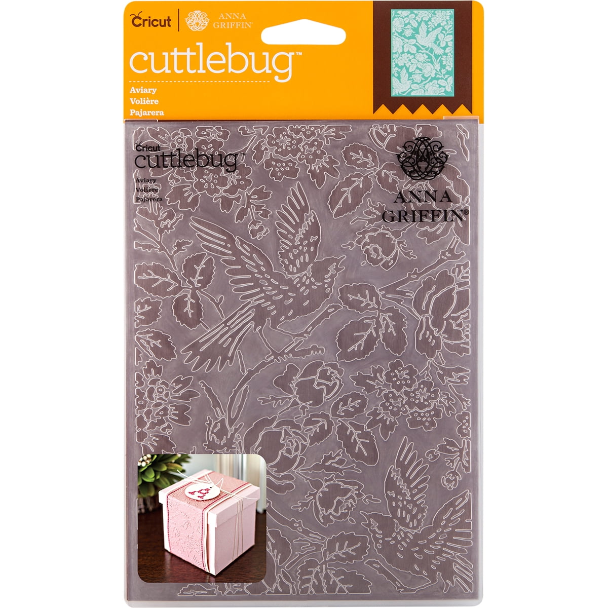 Cuttlebug 5"X7" Embossing Folder By Anna Griffin-Aviary, Pk 2, Provo ...