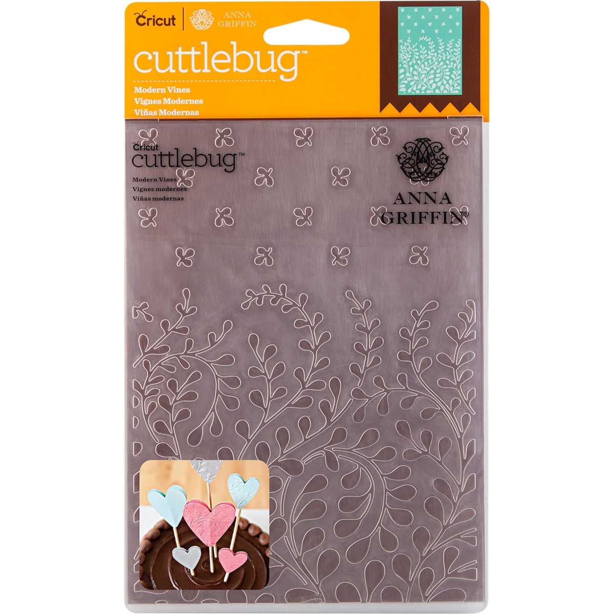 Cuttlebug 5"X7" Embossing Folder By Anna Griffin-Modern Vines, Pk 2, Provo Craft - Walmart.com