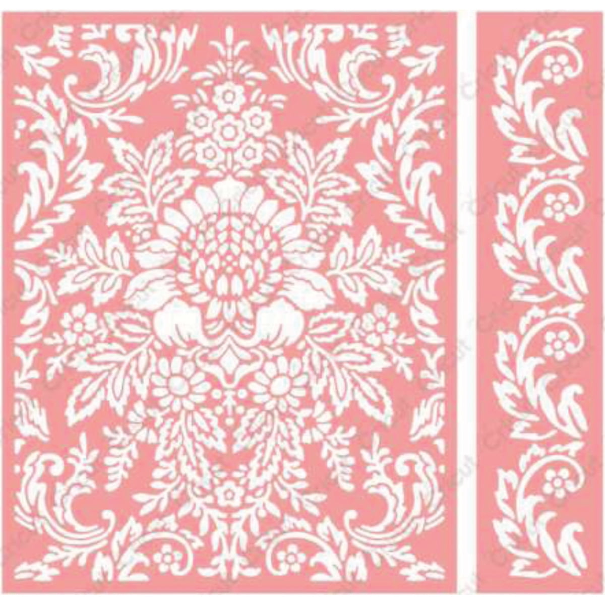 Cuttlebug A2 Embossing Folder/Border Set-Juliet Damask By Anna Griffin ...