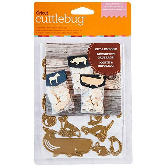Cricut 2002799 Animal Crackers Cuttlebug A2 Cut & Emboss Die - Walmart.com