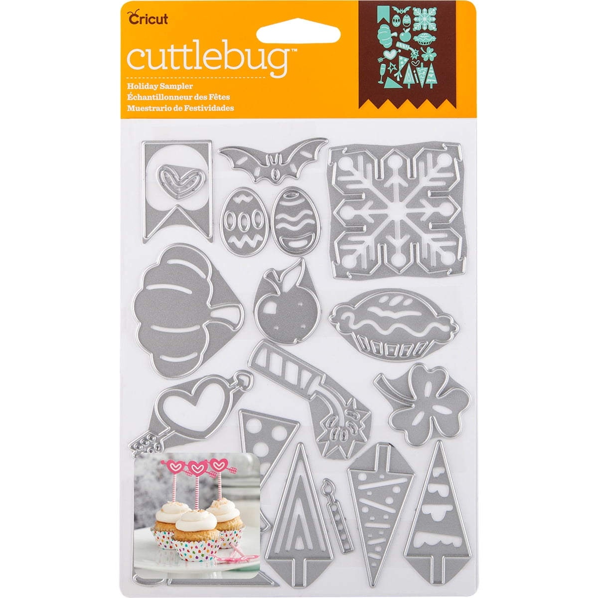 Cuttlebug Cut & Emboss Die-Holiday Sampler, 20/Pkg - Walmart.com