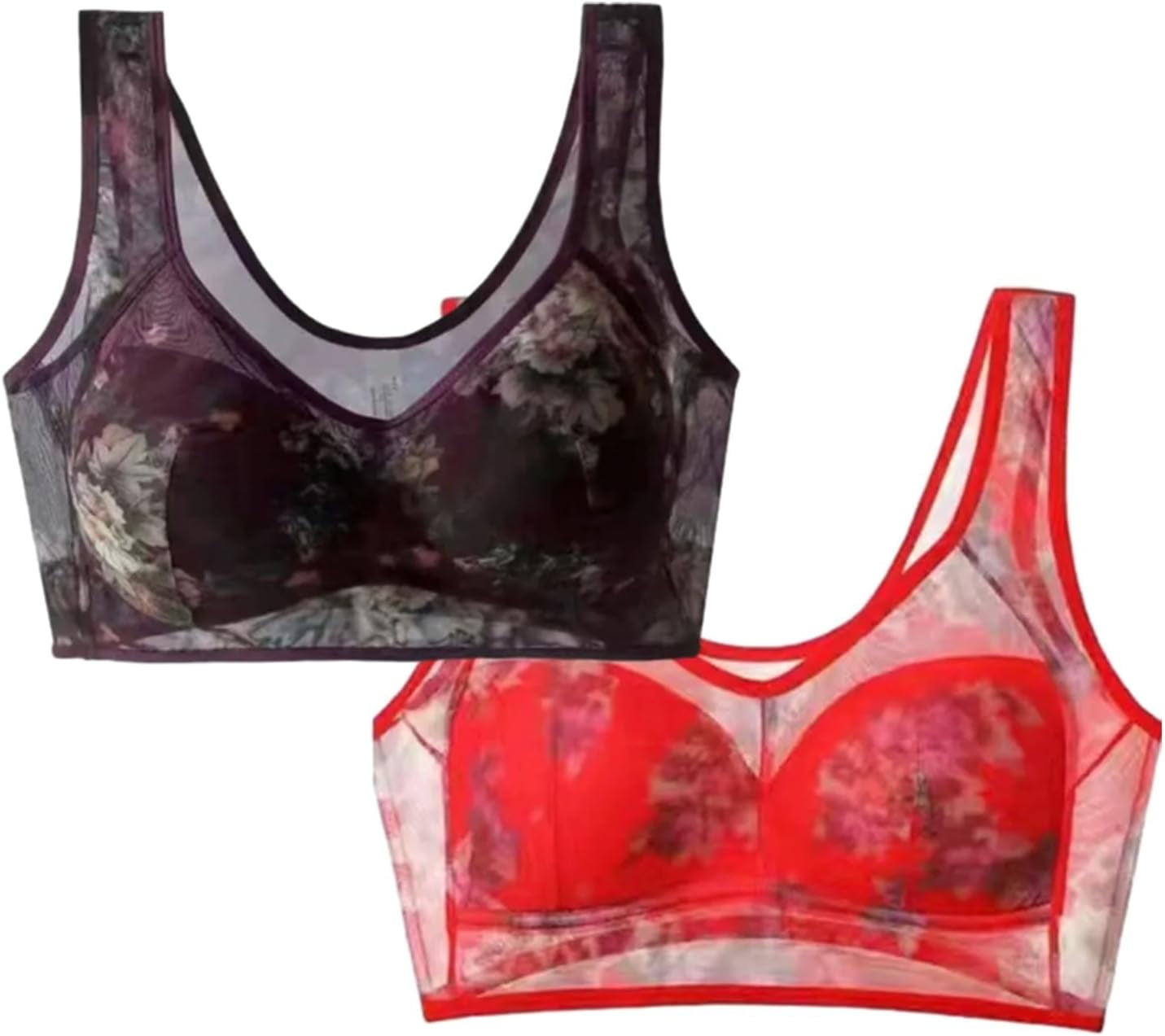 Cuttli Bra, Ice Silk Lace Cooling Comfort Bra, Cooling Comfort Bra Made from Lce Silk and Lacer ...