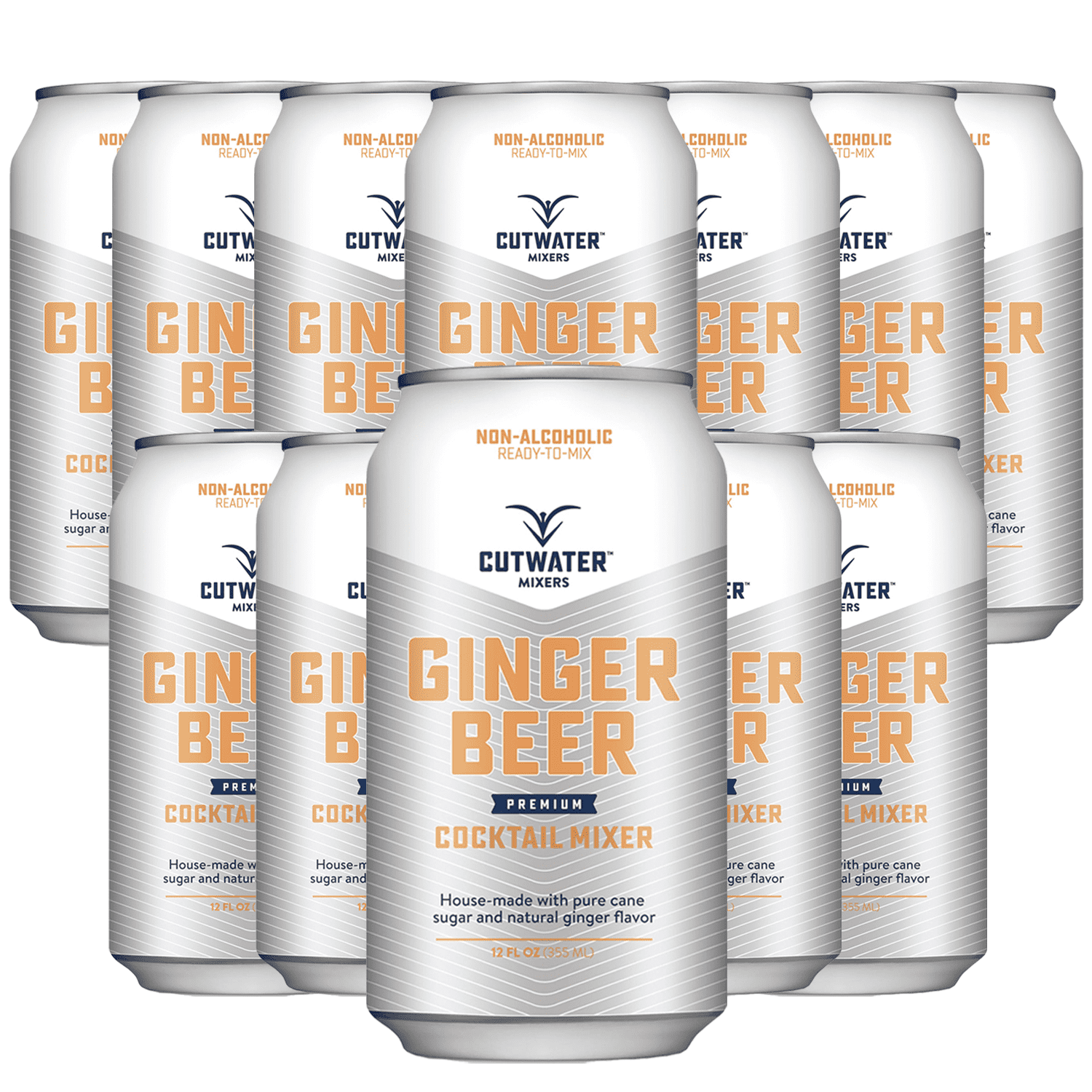 Cutwater Non-Alcoholic Ginger Beer 12 Pack - 12oz Cans - 110 Calories ...