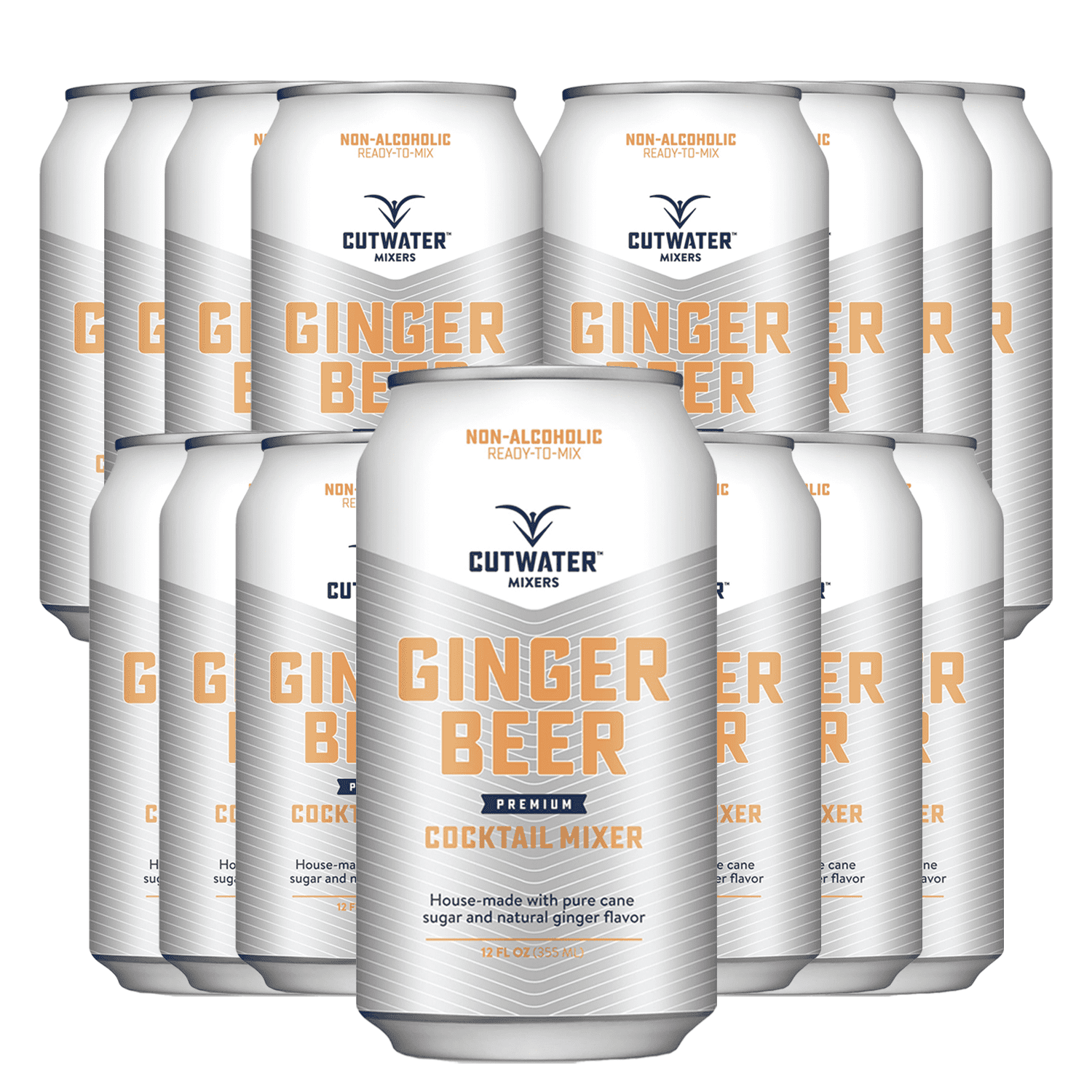 Cutwater Non-Alcoholic Ginger Beer 15 Pack - 12oz Cans - 110 Calories ...