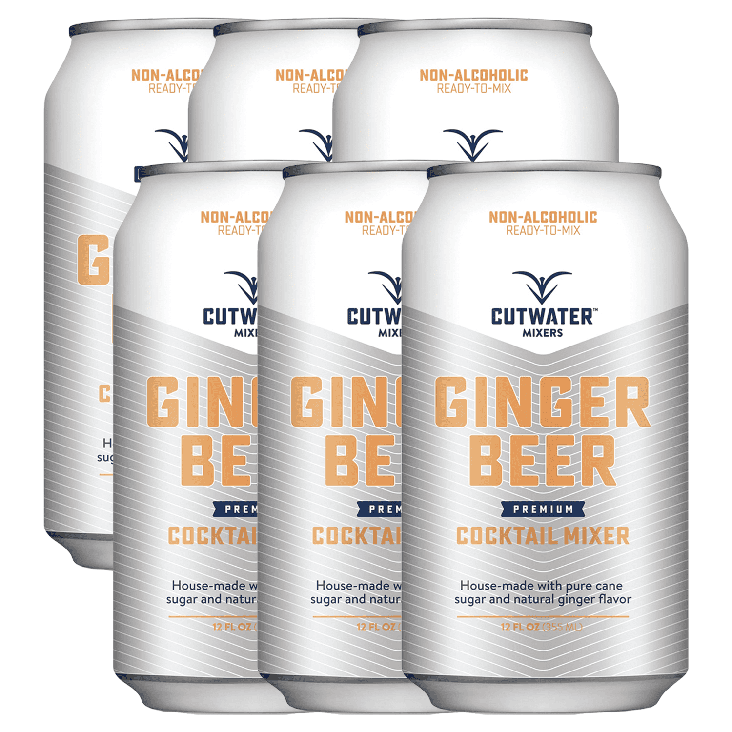 Cutwater Non-Alcoholic Ginger Beer 6 Pack - 12oz Cans - 110 Calories ...