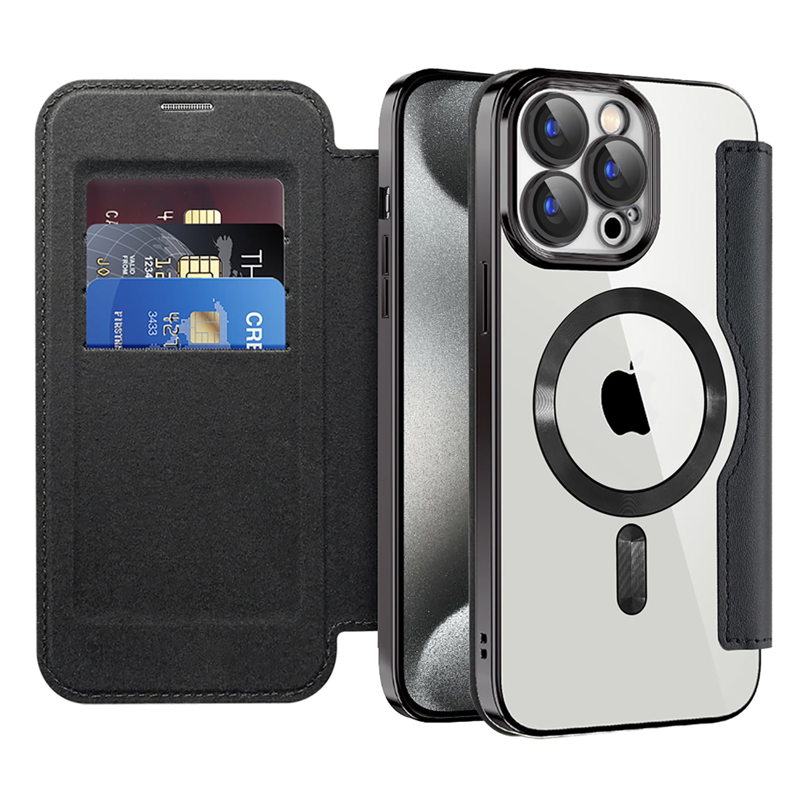 Cutyskin for iPhone 13 Pro Max Flip Wallet Case, Built-in Camera Lens ...