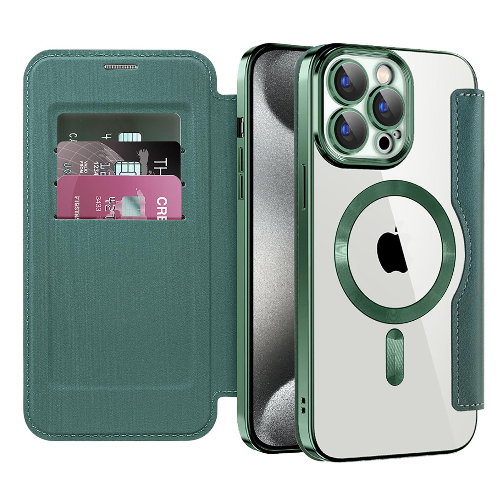 Cutyskin for iPhone 14 Pro Flip Wallet Case, Built-in Camera Lens ...
