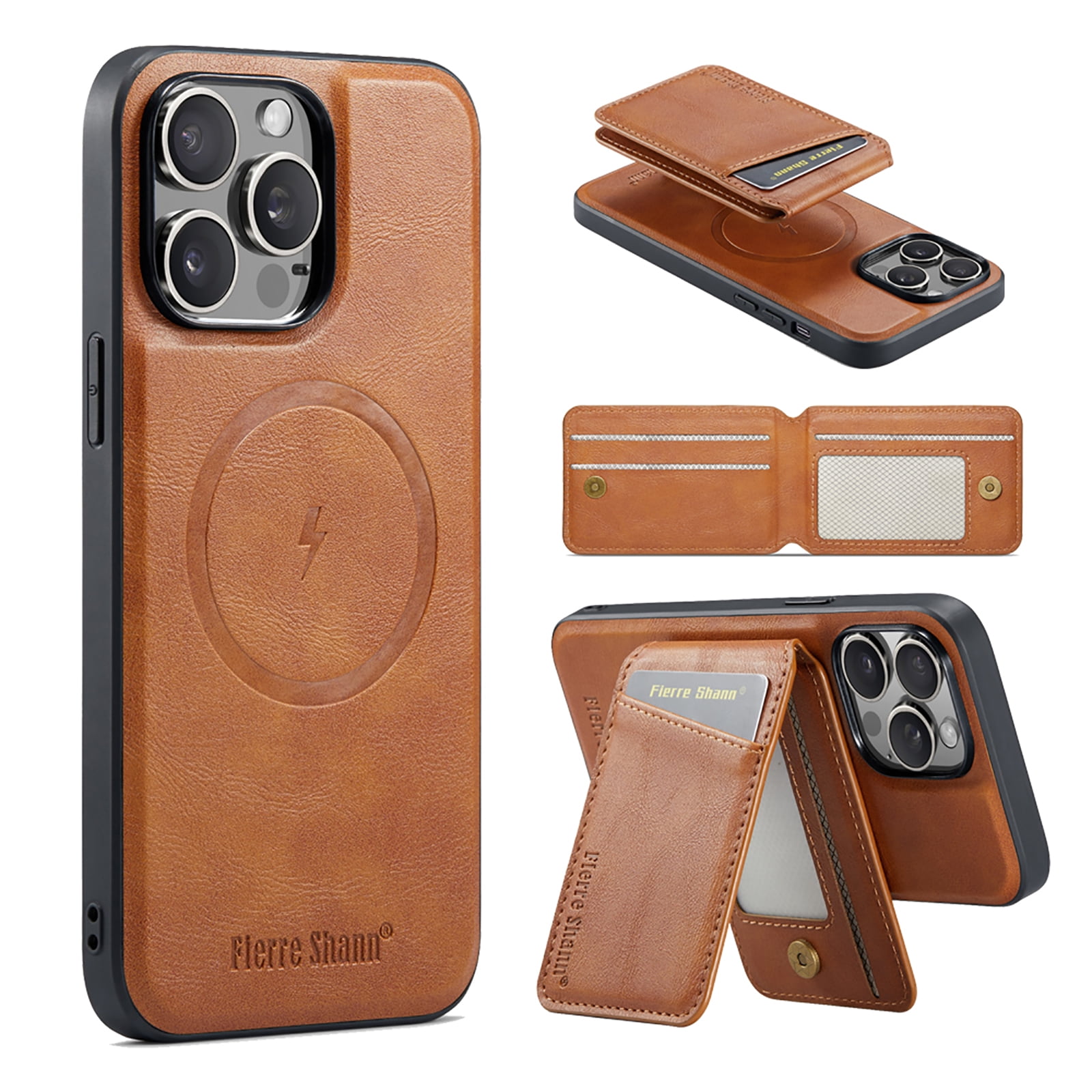 Cutyskin for iPhone 15 Pro Wallet Case, Detachable Credit Card Holder ...