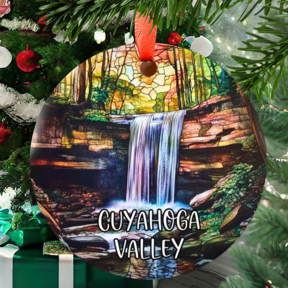Cuyahoga Valley National Park Christmas Ornament, Ceramic/Acrylic ...
