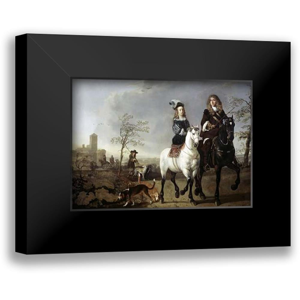 Cuyp, Aelbert 18x14 Black Modern Framed Museum Art Print Titled - Lady ...