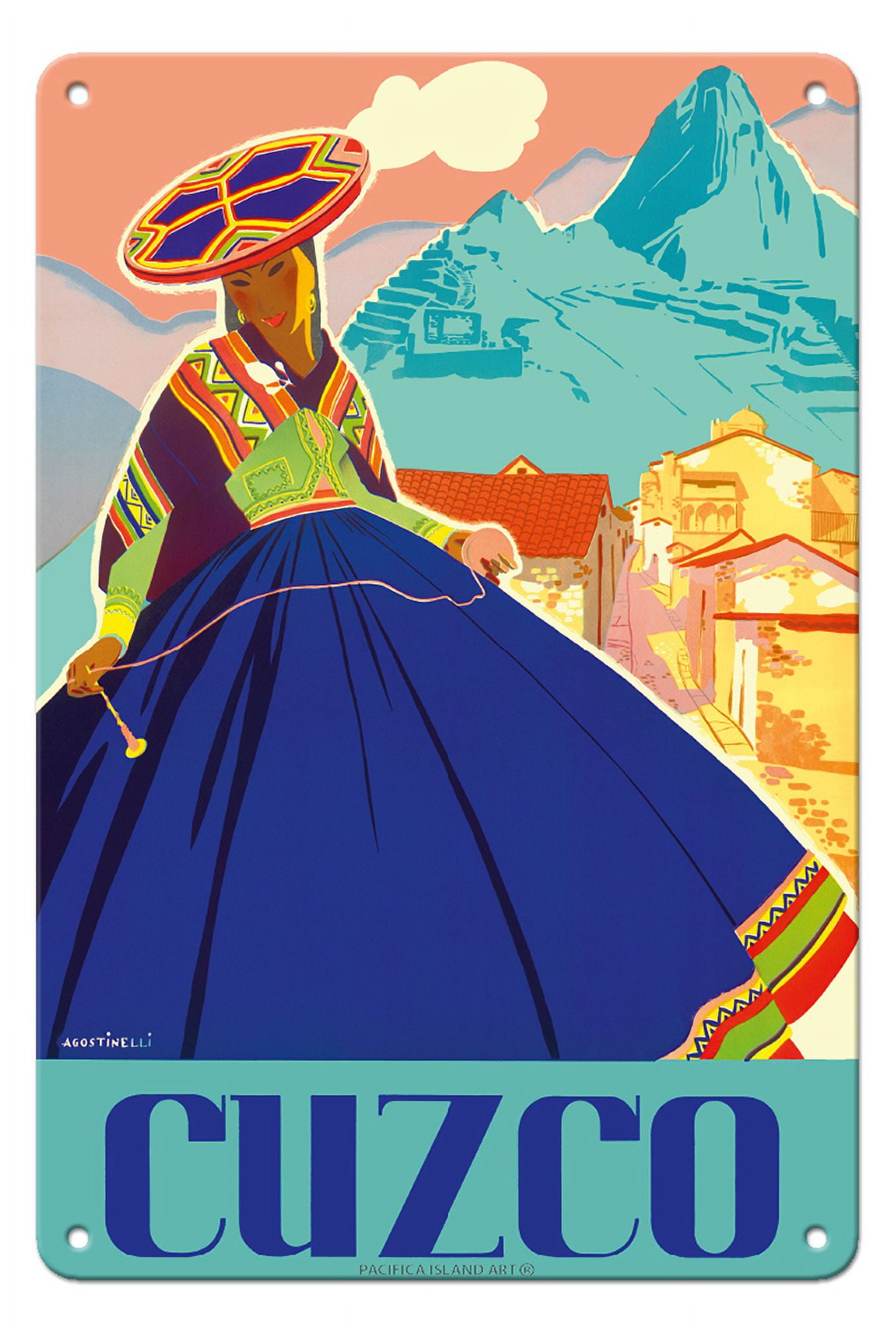 Cuzco Peru - Machu Picchu - Peruvian Woman in Native Dress with Andean ...