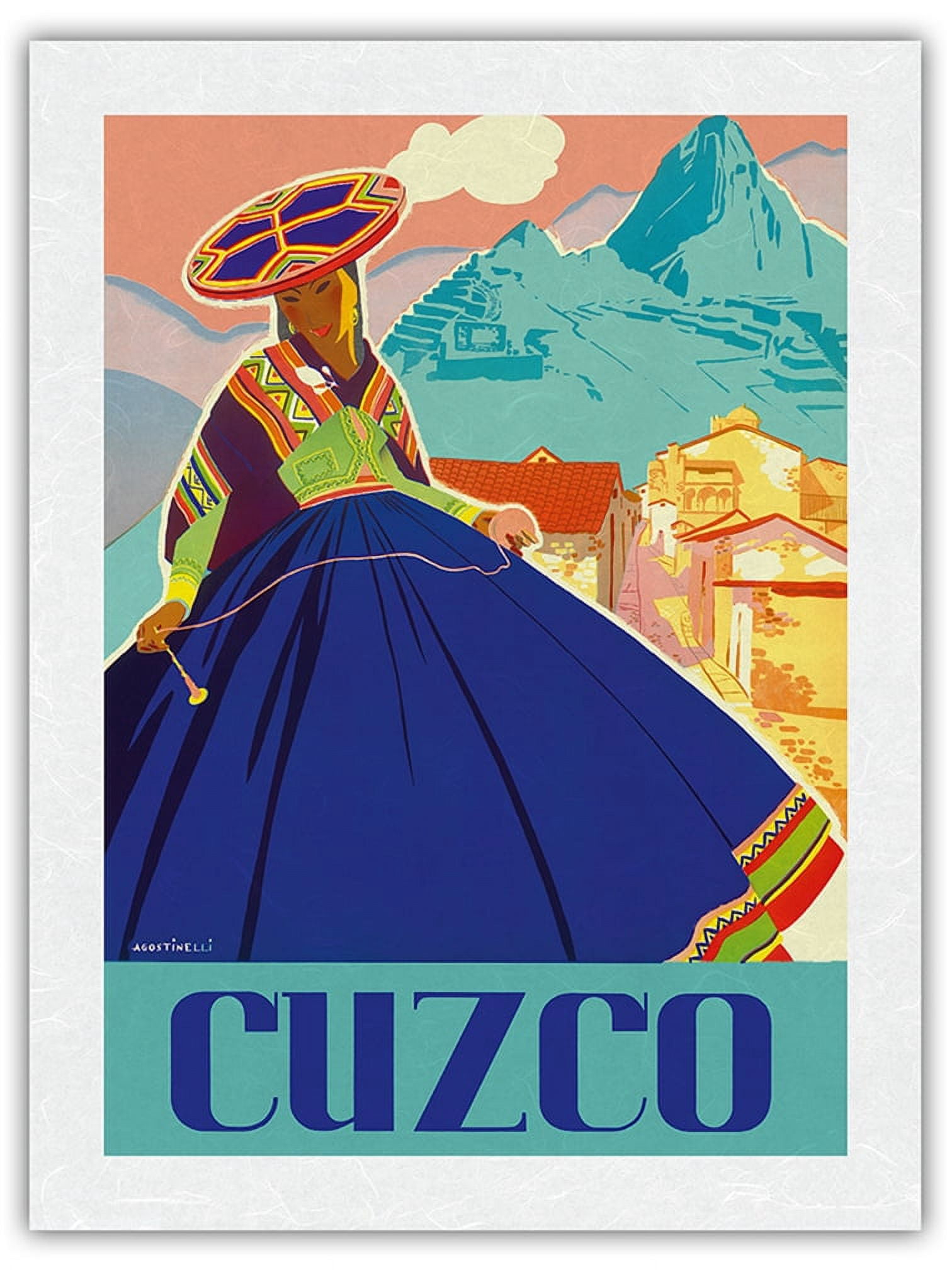 Cuzco Peru - Machu Picchu - Peruvian Woman in Native Dress with Andean ...
