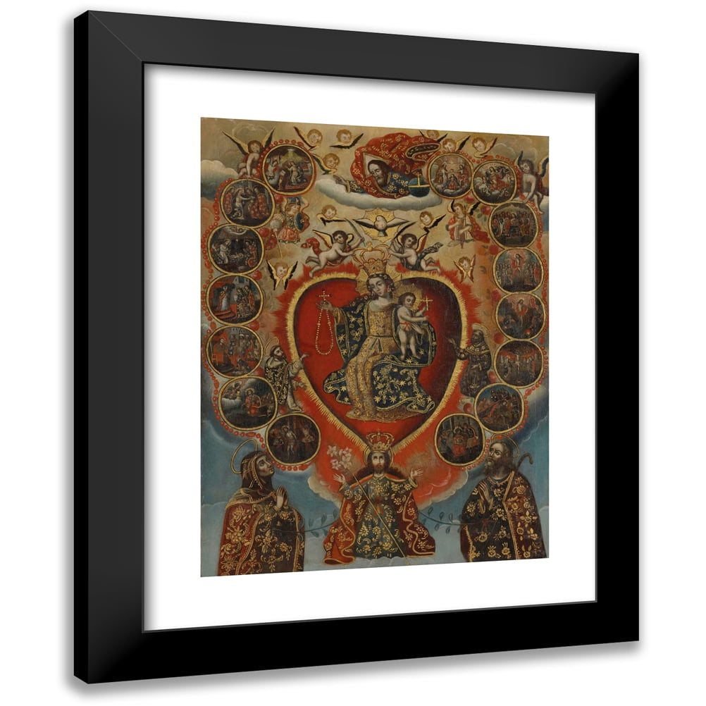 Cuzco School 19x24 Black Modern Framed Museum Art Print Titled - The ...