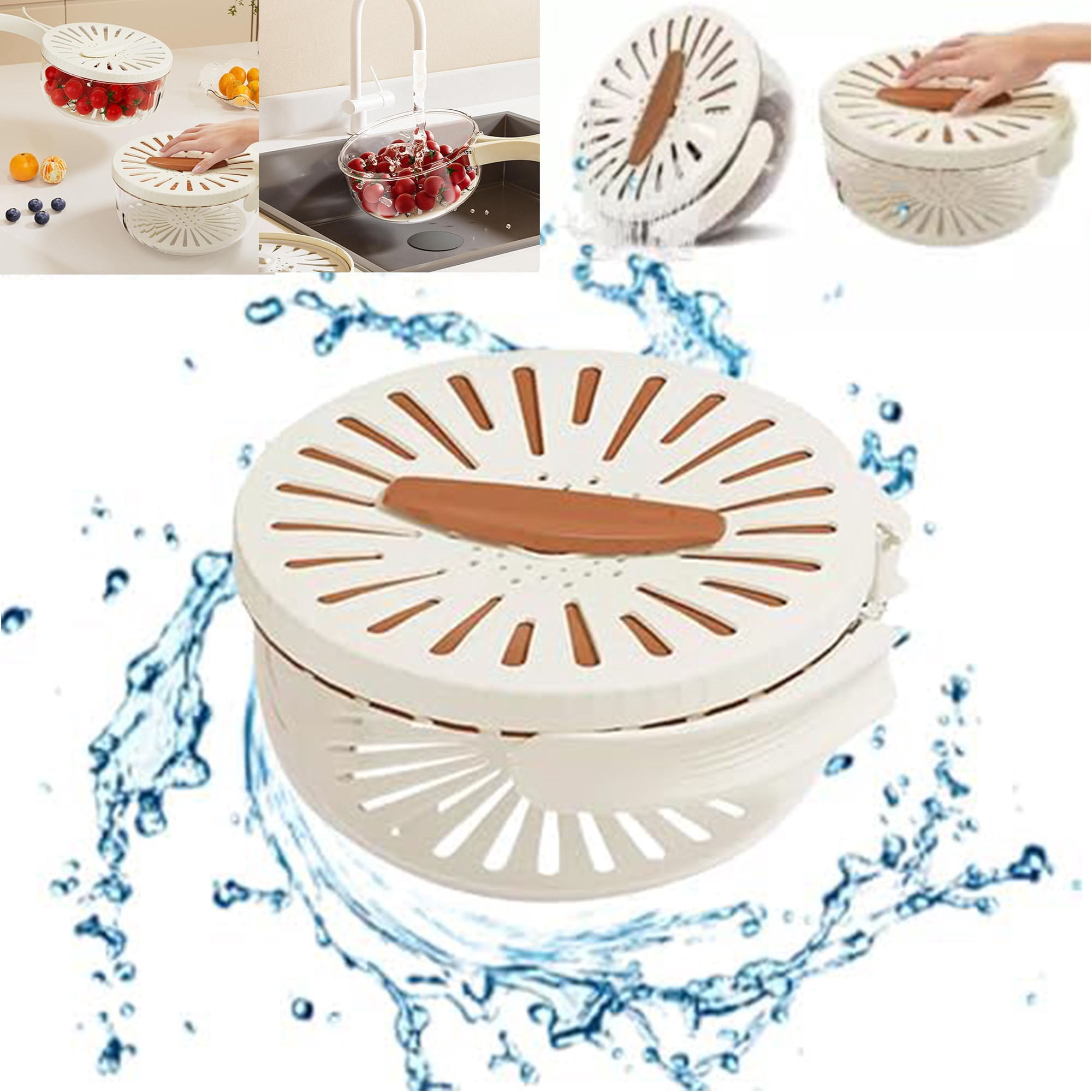 Cuzykitchen Sink Drainer, Multifunctional Fruit and Vegetable Washing ...