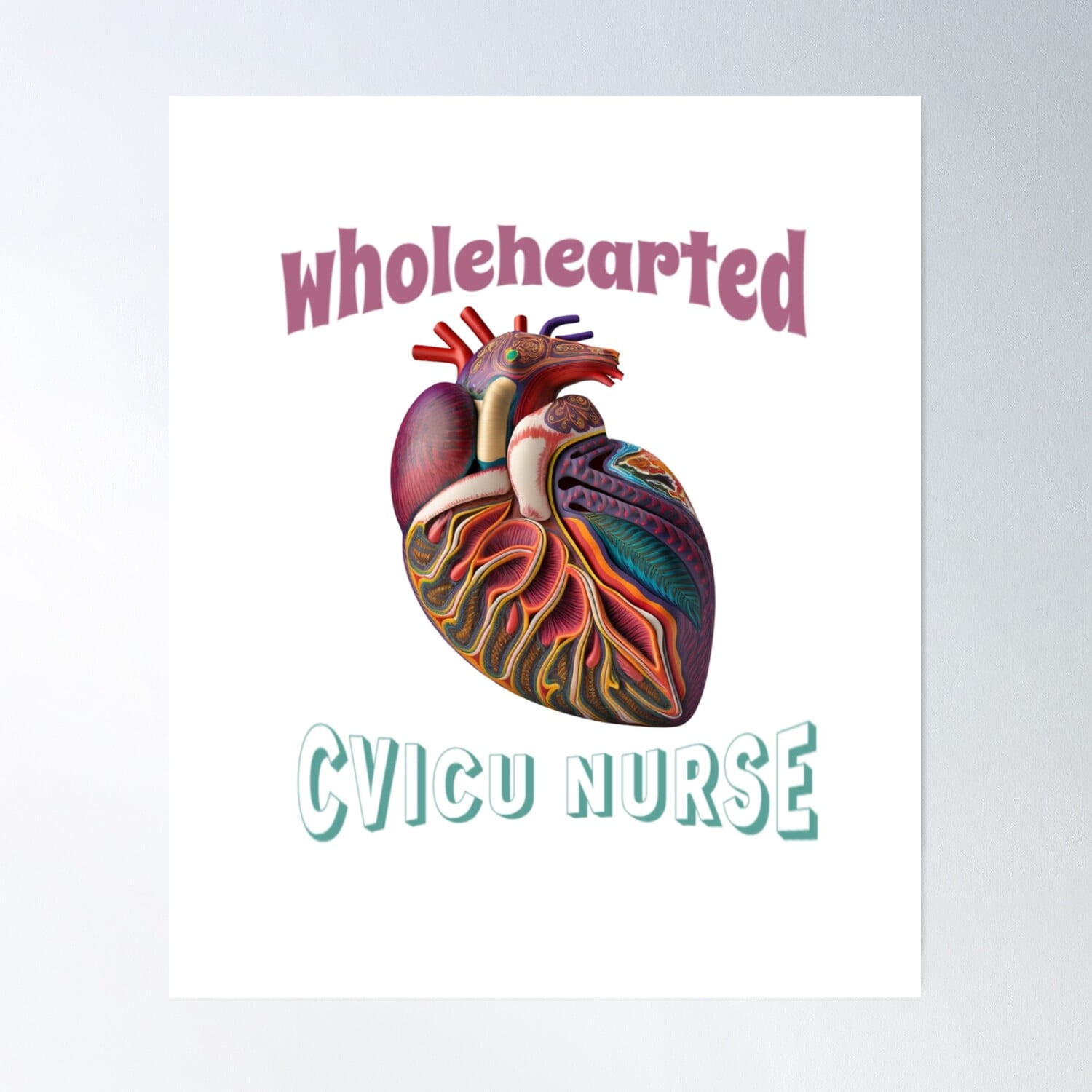 Cvicu Nurse Poster Wall Art, Modern Wall Decor, 16x24 UNFRAMED ...