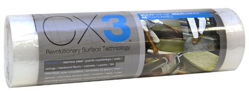 Cx3 1'W x 50'L 3 Mil Surface Protection Film Pressure Sensitive Tacky ...