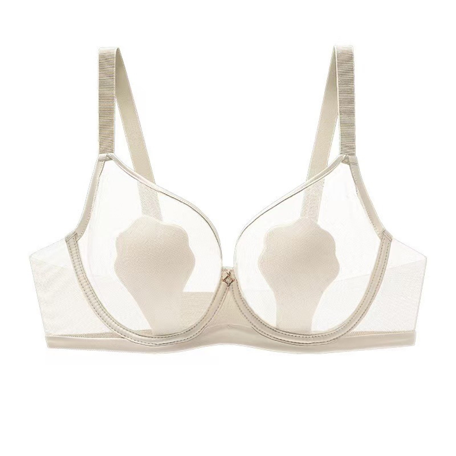 Cxenplz Bras for Women Sheer Mesh with Anti-Nipple Show Cup See Through ...