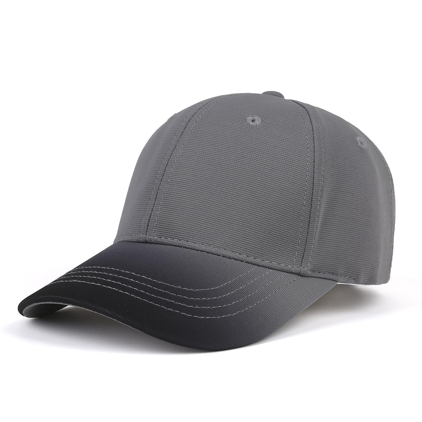 Cxenplz Brim Stretch Fitted Baseball Caps Men's Gradient Color ...