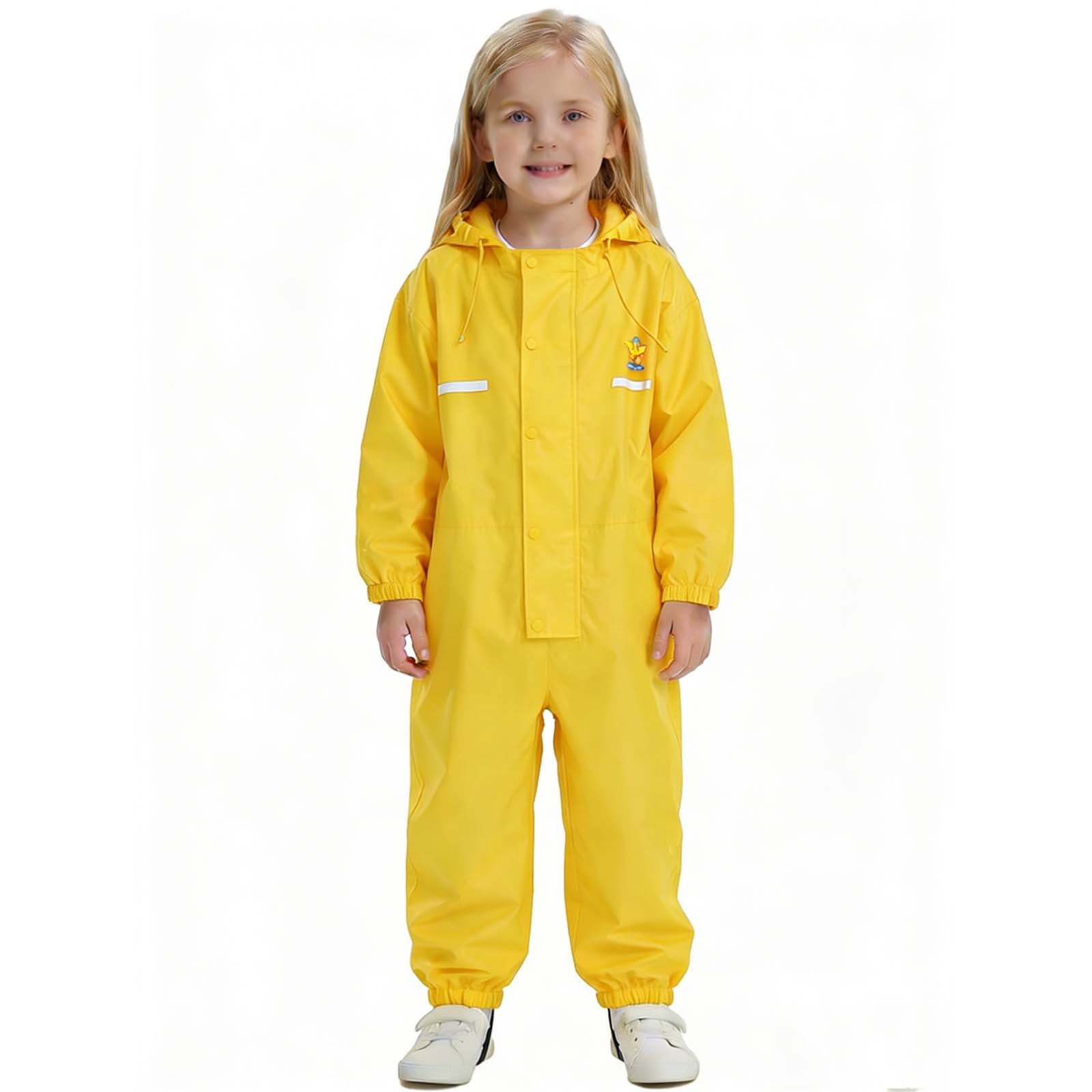 Cxenplz Chilren's One Piece Rain Suit Waterproof Coverall for Daycare ...
