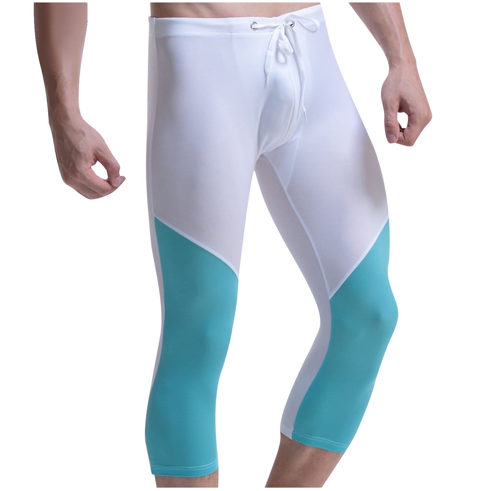 Cxenplz Men's Rash Guard Swim Shorts Compression Swimming Jammer ...