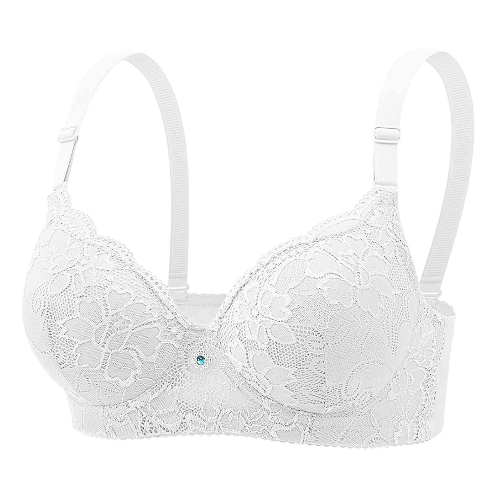 Cxenplz Push Up Bras for Women Supportive Lace Racerback Bralette Comfy ...