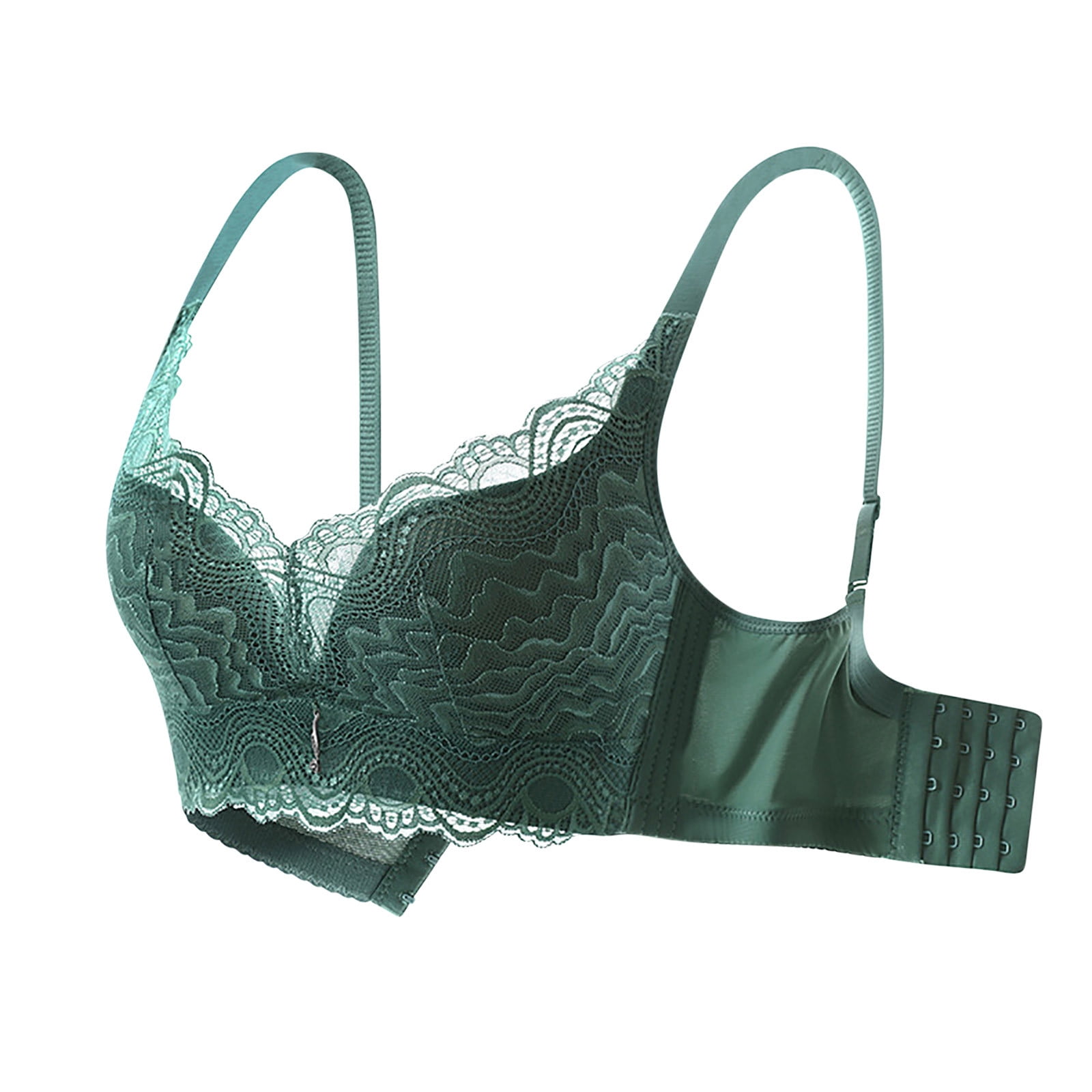 Cxenplz Women Lace Bras No Underwire Soft Push Up T Shirt Bra Full ...