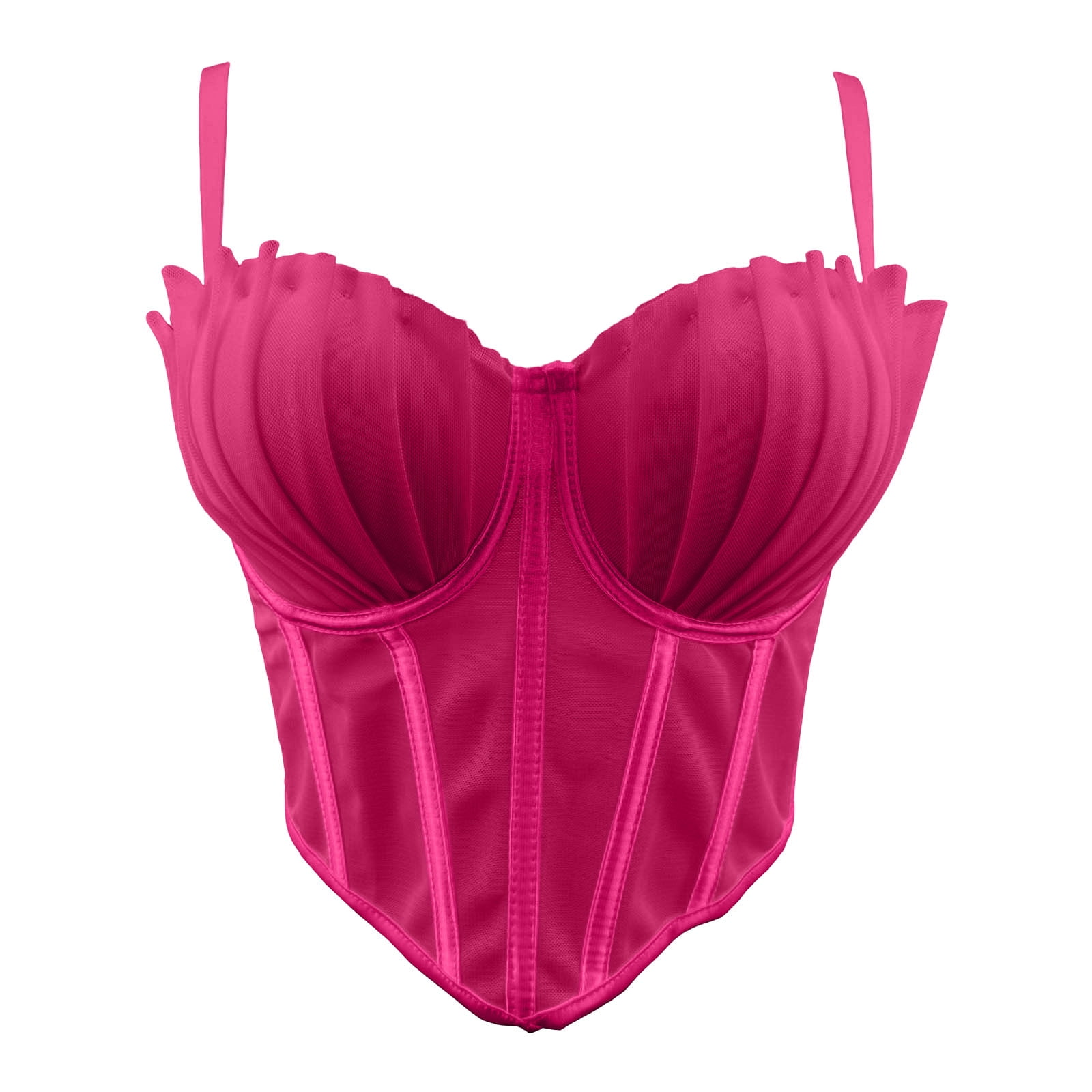Cxenplz Women's Bustier Fish Boned Spaghetti Straps Going Out Corset ...