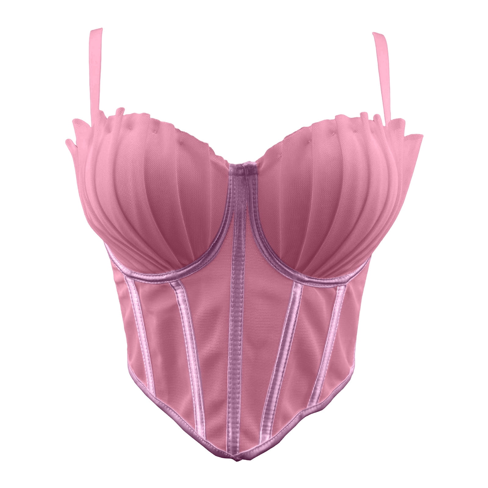 Cxenplz Women's Bustier Fish Boned Spaghetti Straps Going Out Corset ...