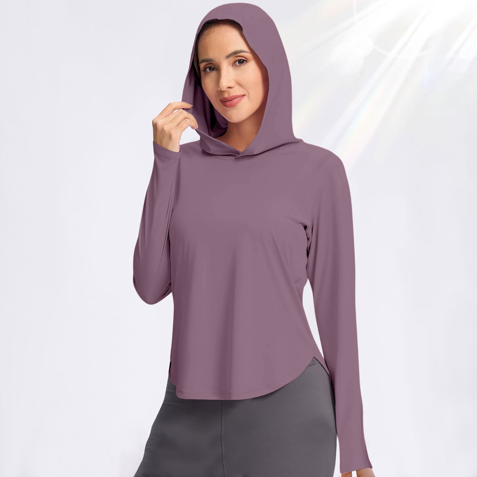 Cxenplz Women's Sun Shirt Hoodie Long Sleeve SPF UV Protection Hiking T ...