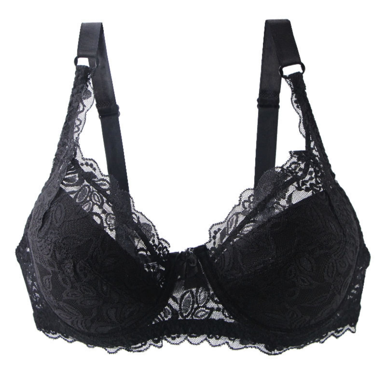 Cxenplz Women's Wireless Bras Full Coverage Lace Wire Free Bra No ...