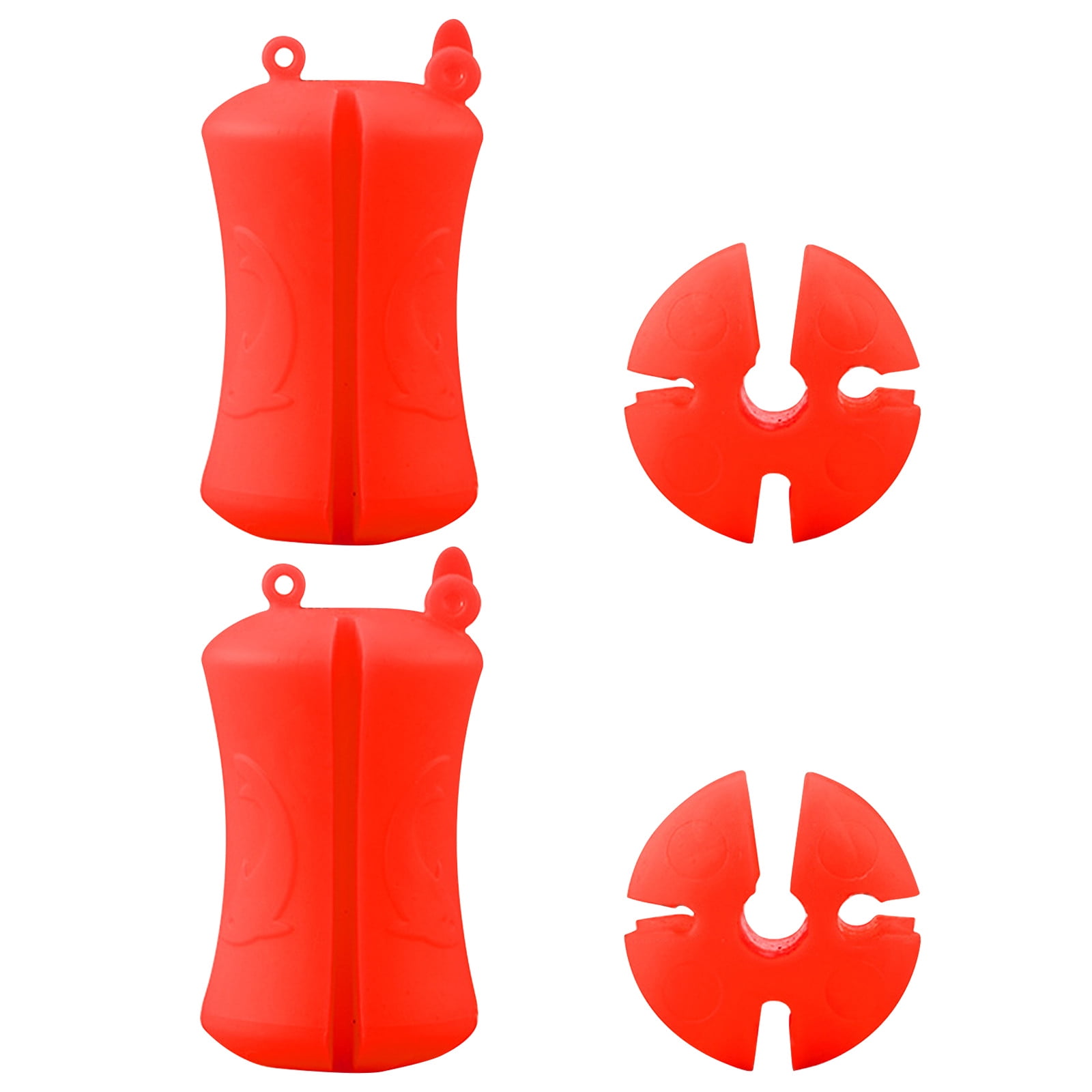 CxhicLuv 2-Pack Portable Fishing Rod Fixed Ball, Rubber Fastener Clip ...