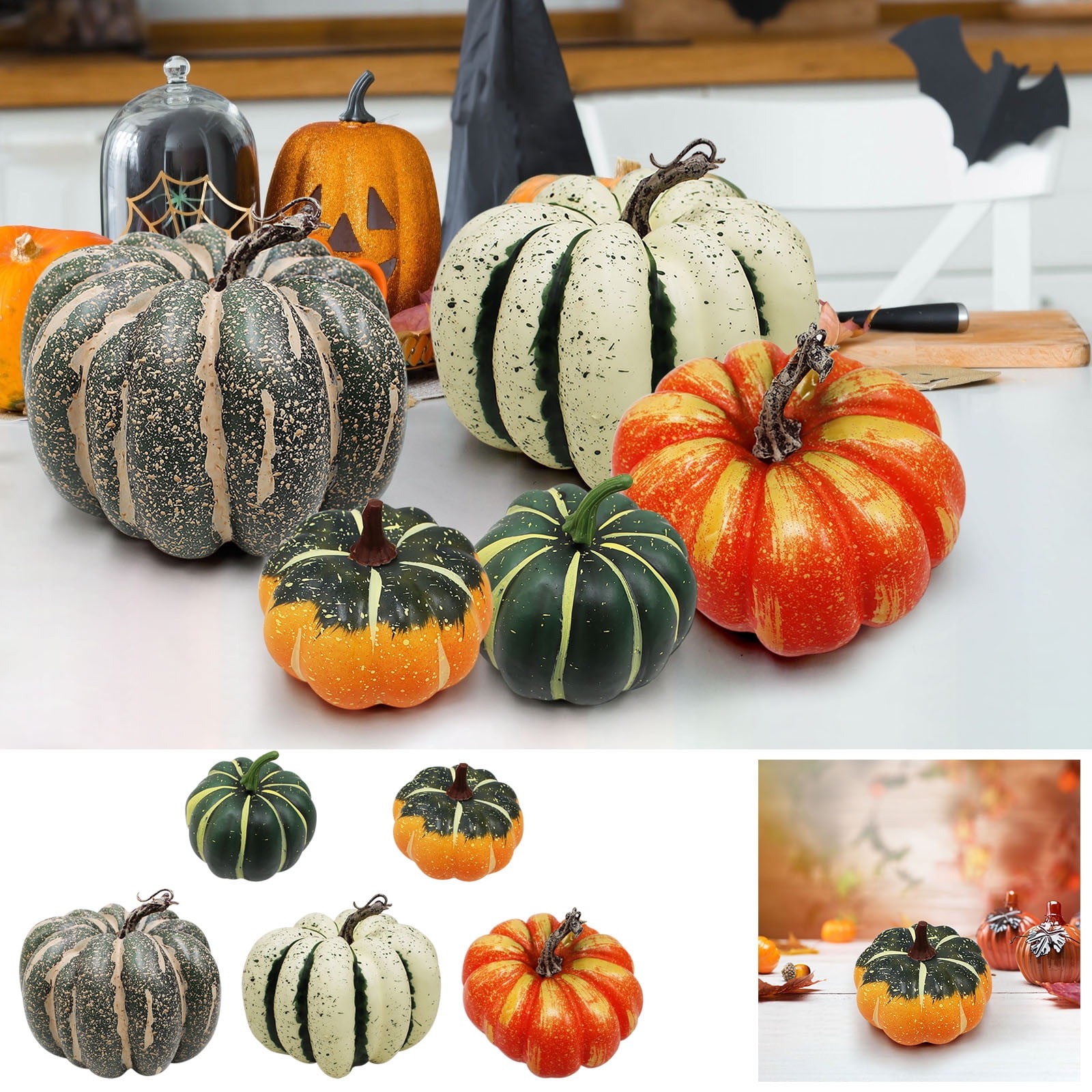 CxhicLuv 5PC Halloween Simulation Model Ornaments, Decorative Foam ...