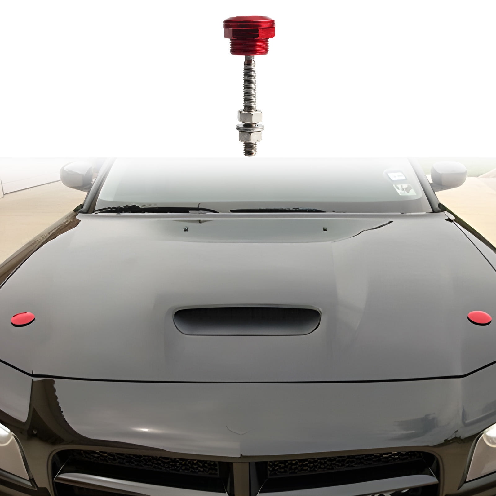 CxhicLuv Car Hood Lock Auto Engine Cover Latch Stainless Steel Button ...