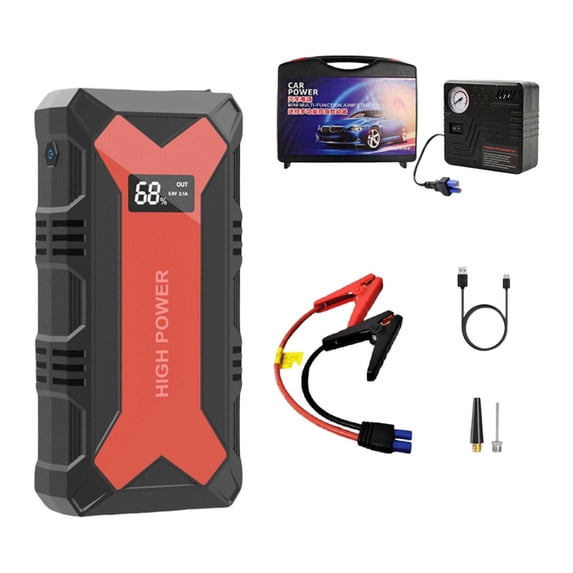CxhicLuv Car Jump Starter, Auto Emergency Power Bank, 12V Portable RV ...