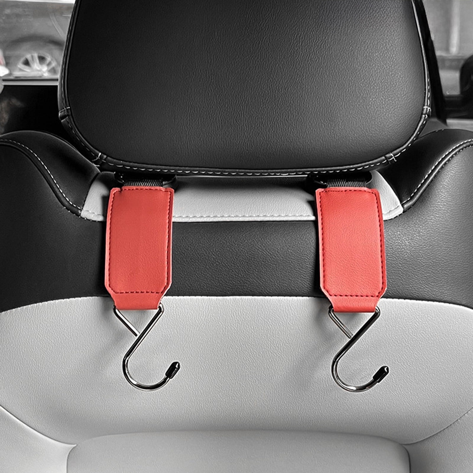 CxhicLuv Car Seat Hook, Auto Hidden Hanger, Leather Universal Four ...