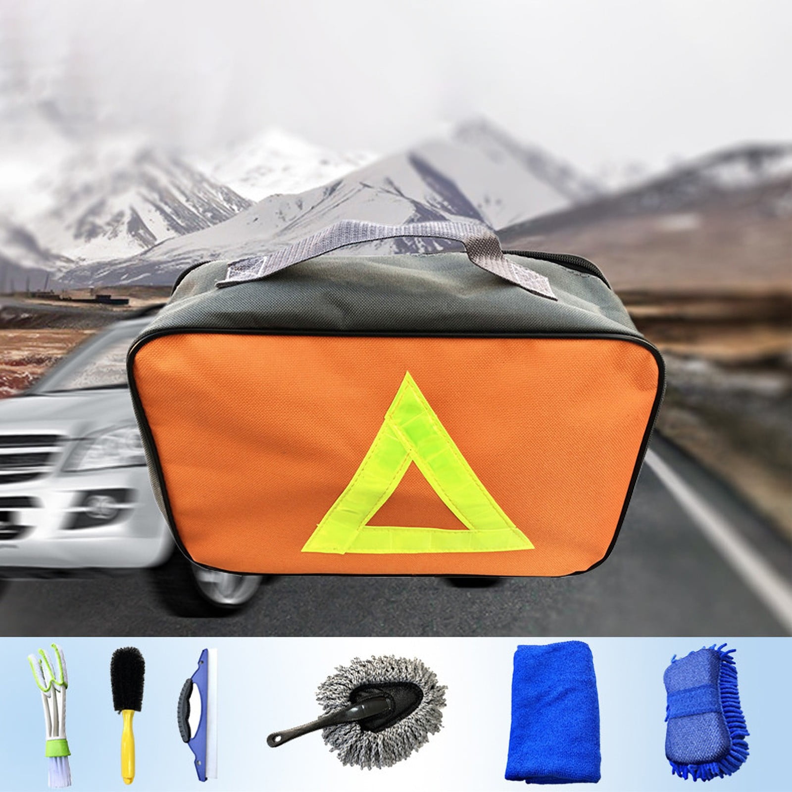 CxhicLuv Car Wash Kit with Brushes, Sponges, Scrub Block, Towels, and ...