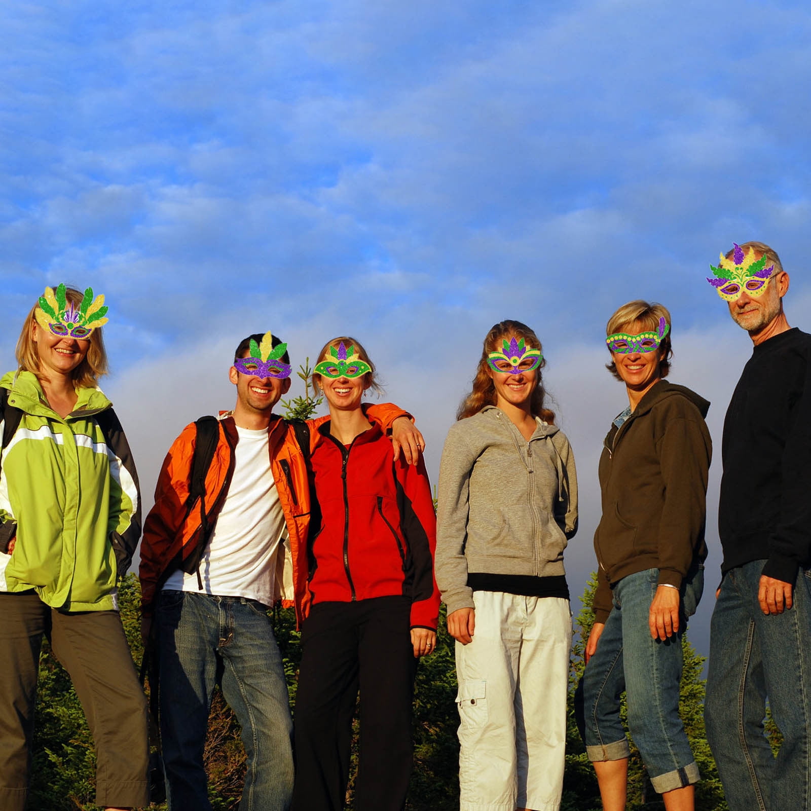 CxhicLuv Carnival Mask Glasses, 6PC Decoration Set, Ideal for Parties ...