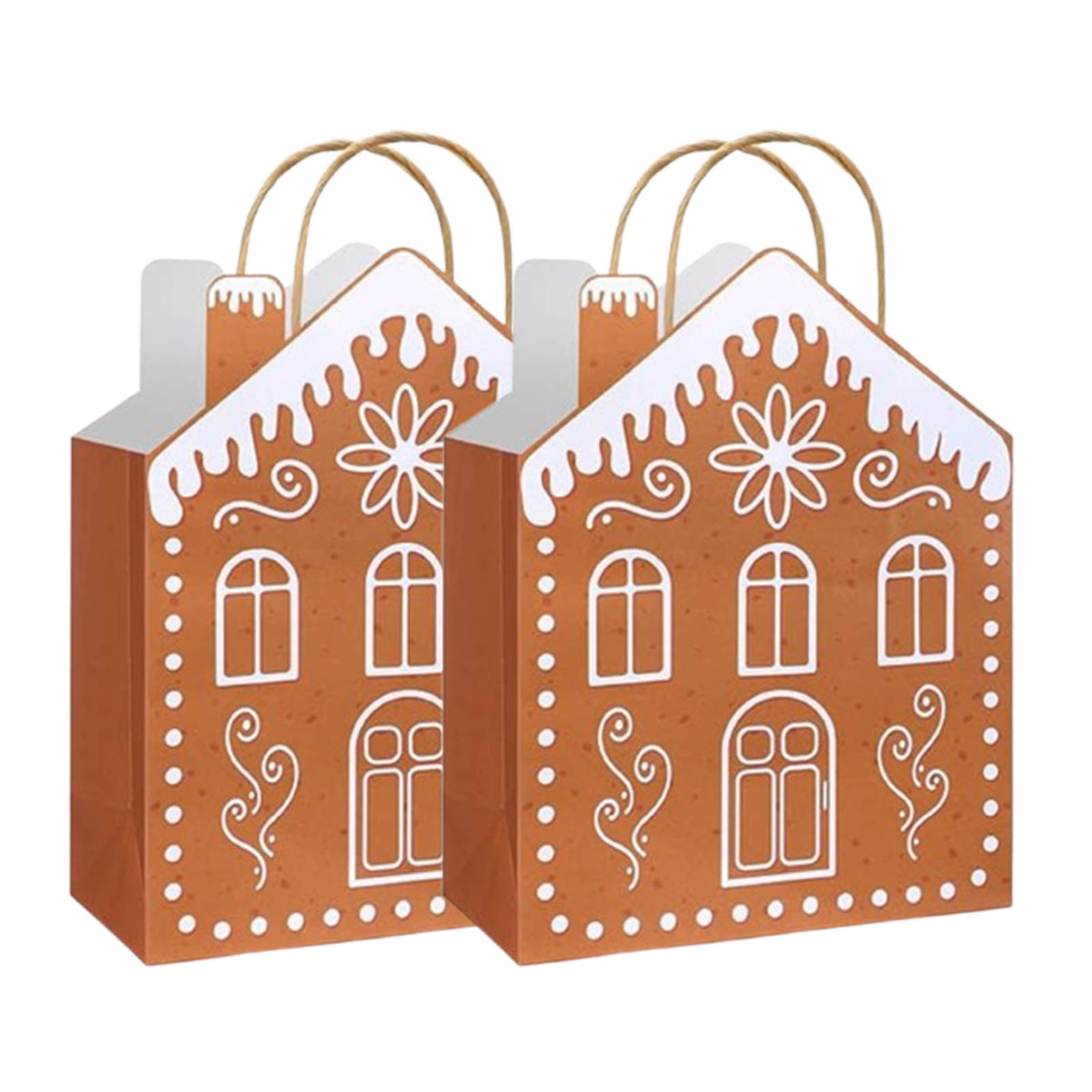 CxhicLuv Christmas Gingerbread House Candy Gift Bag with Handle ...