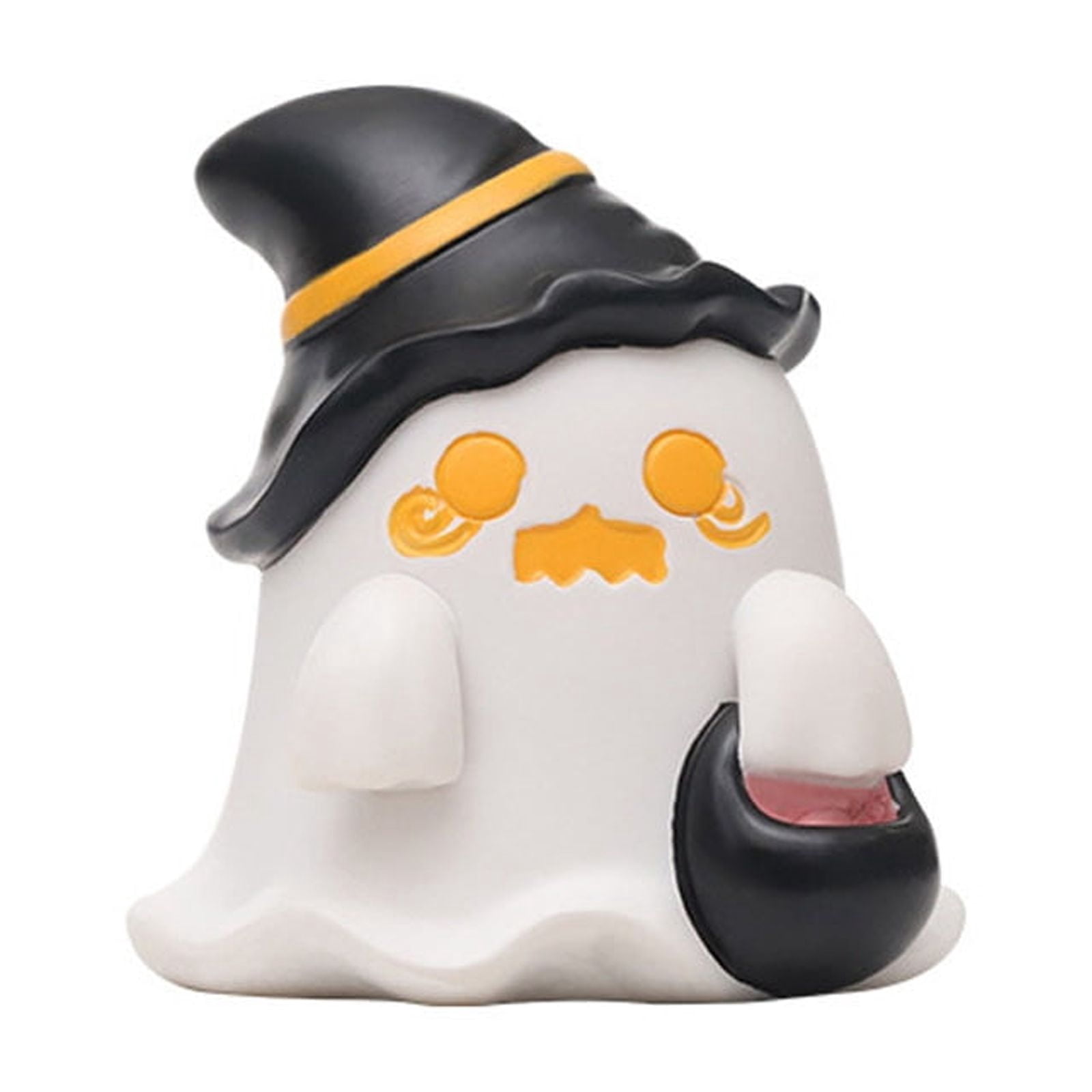 CxhicLuv Cute Ghost Statue, Resin Halloween Decoration with LED Light ...