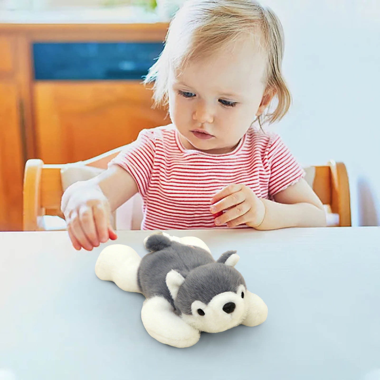 CxhicLuv Cute Pet Doll, Soft and Lively Plush Toy, Multi-Purpose Desk ...