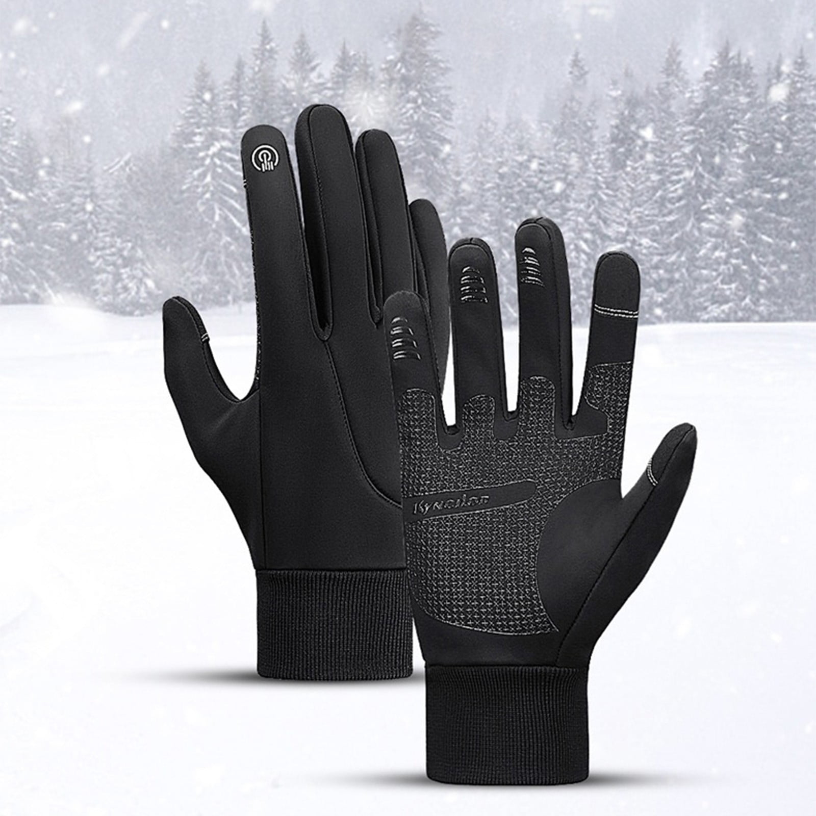 CxhicLuv Cycling Gloves, Bike Winter Gloves, Men's Warm Waterproof ...