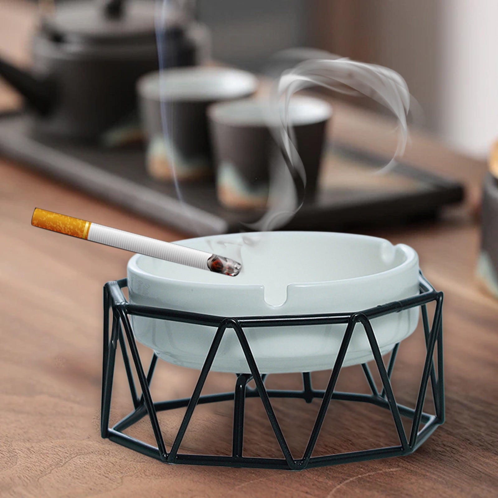 CxhicLuv Decorative Iron Ashtray, Vintage Home Decor Iron Ashtray for ...