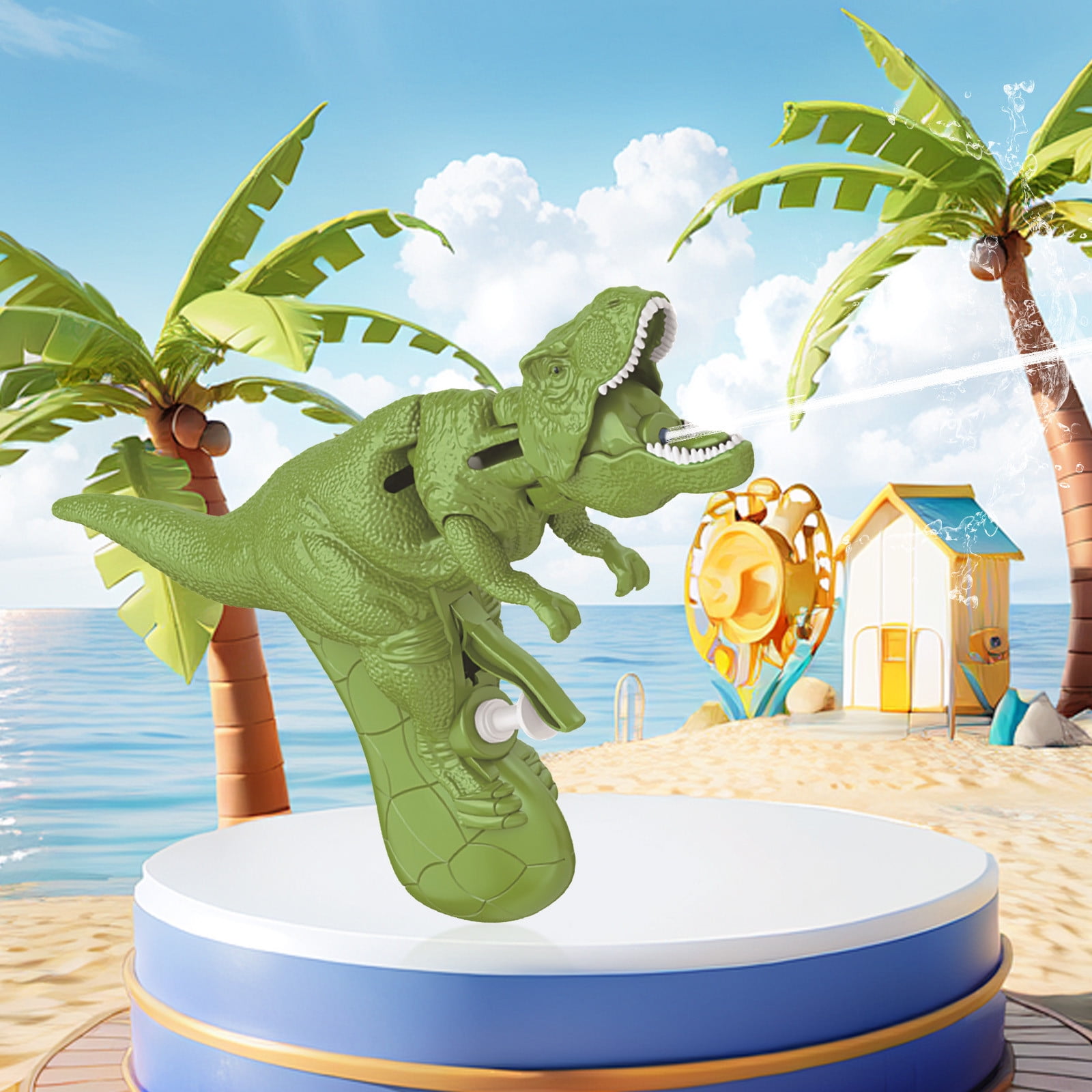 CxhicLuv Dinosaur Water Pistol, Interactive Dinosaur Water Sprayer ...