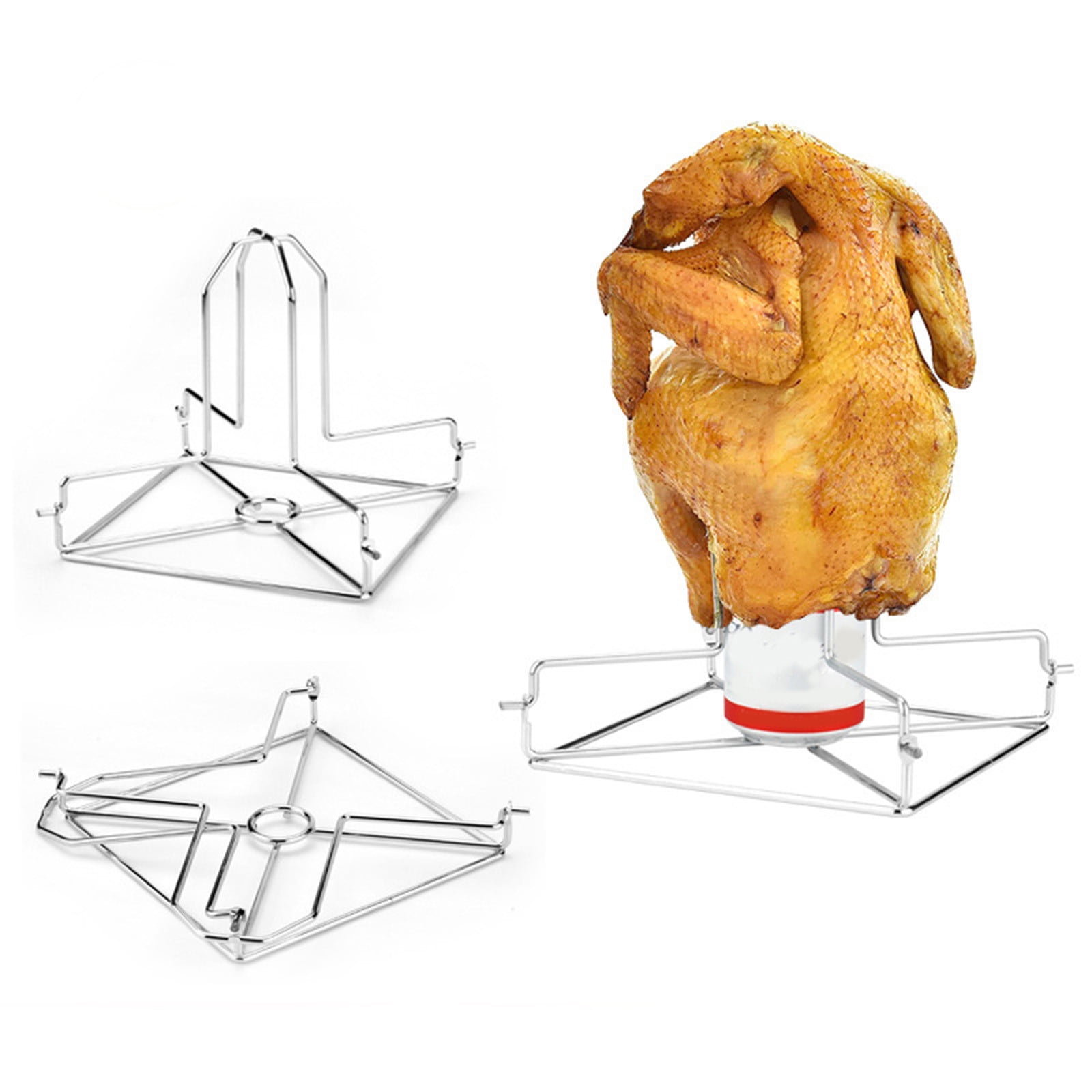 CxhicLuv Folding Chicken Grill, Stainless Steel Roasting Stand 8.1×8.1× ...