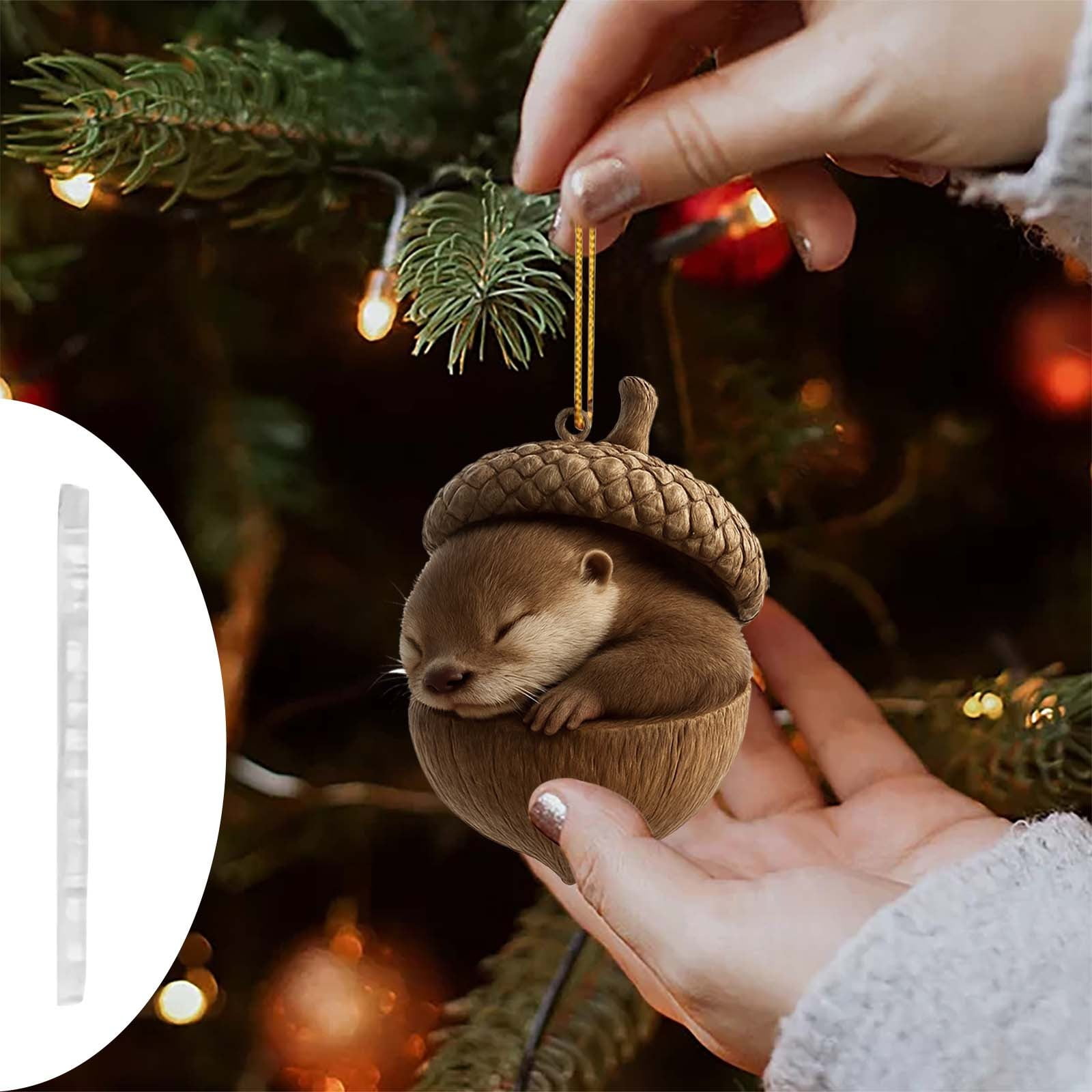 CxhicLuv Forest Ornaments, Handcrafted Forest Animal Christmas Tree ...