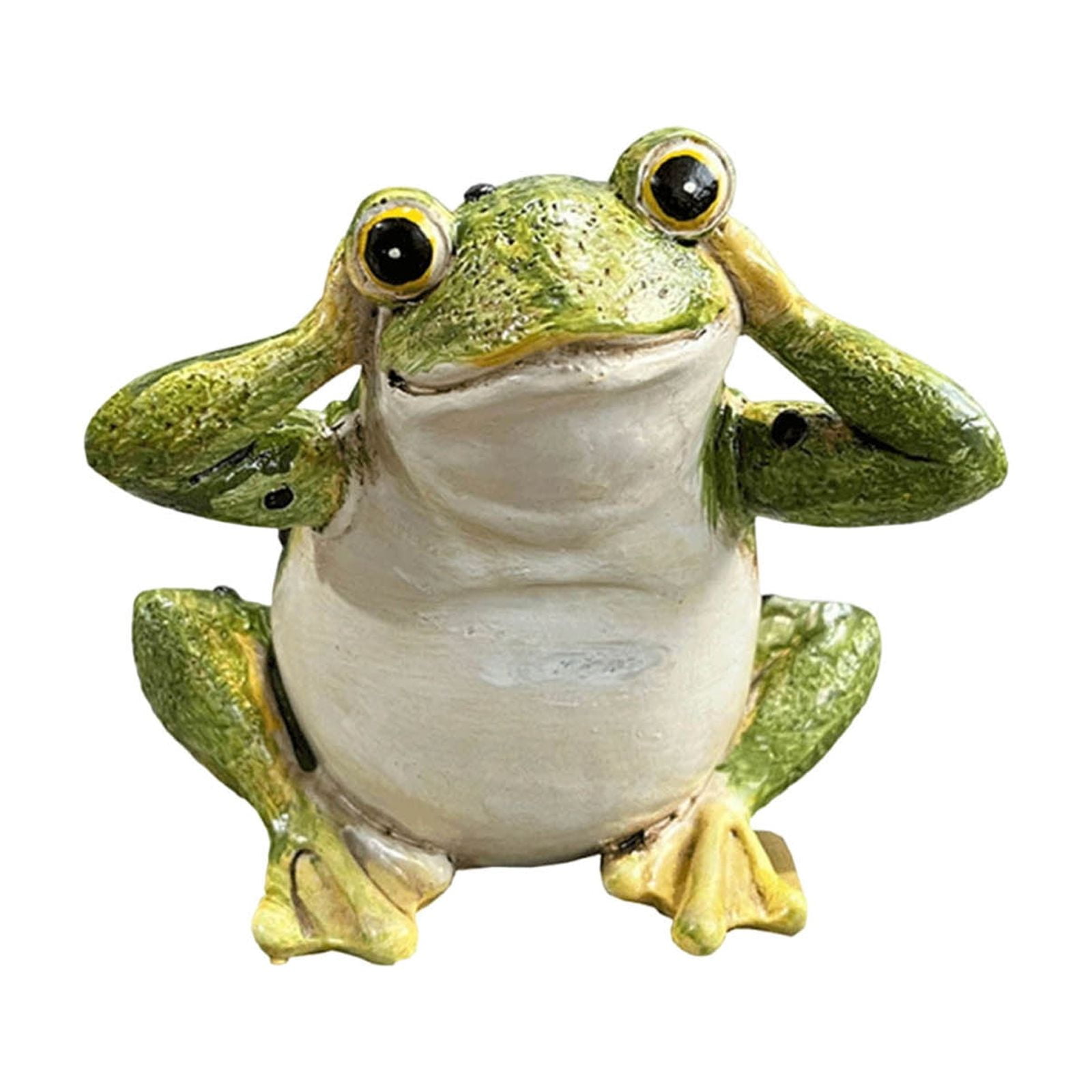 CxhicLuv Frogs Garden Statue, Resin Frog Figurine for Outdoor Yard ...