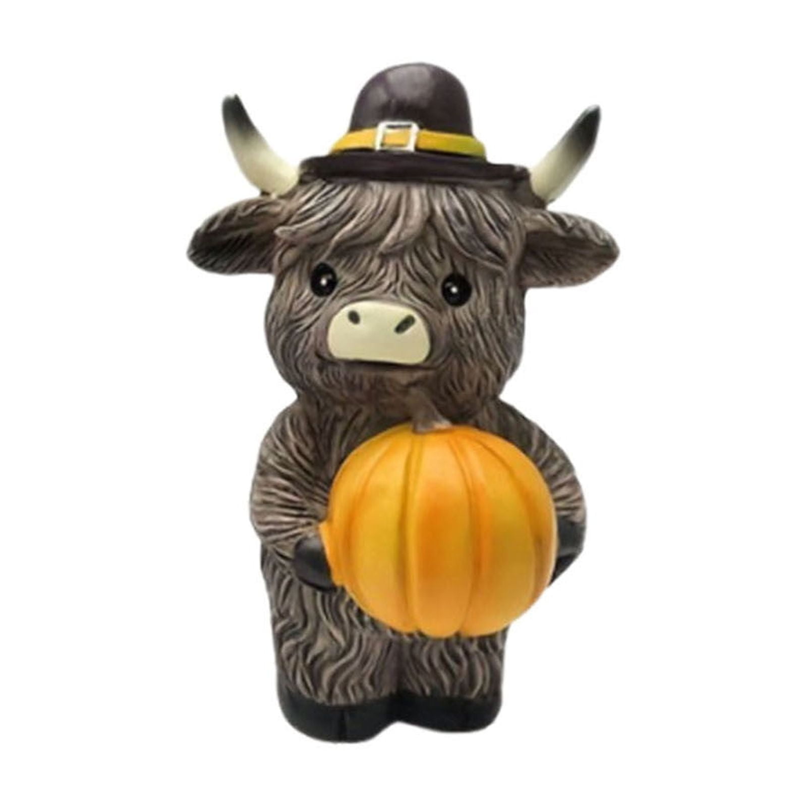 CxhicLuv Halloween Cow Decorations with Pumpkins, Fall and Thanksgiving ...